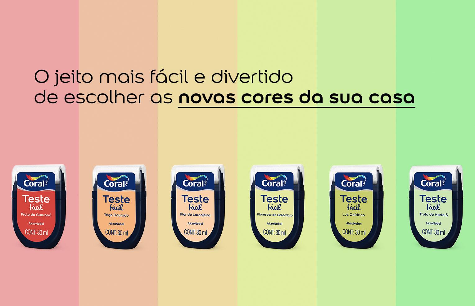 Coral Teste Fácil: mais de 240 cores para você testar e aprovar ...